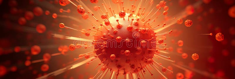 Virus Particle, Showing Its Characteristic Shape and Surface Features ...