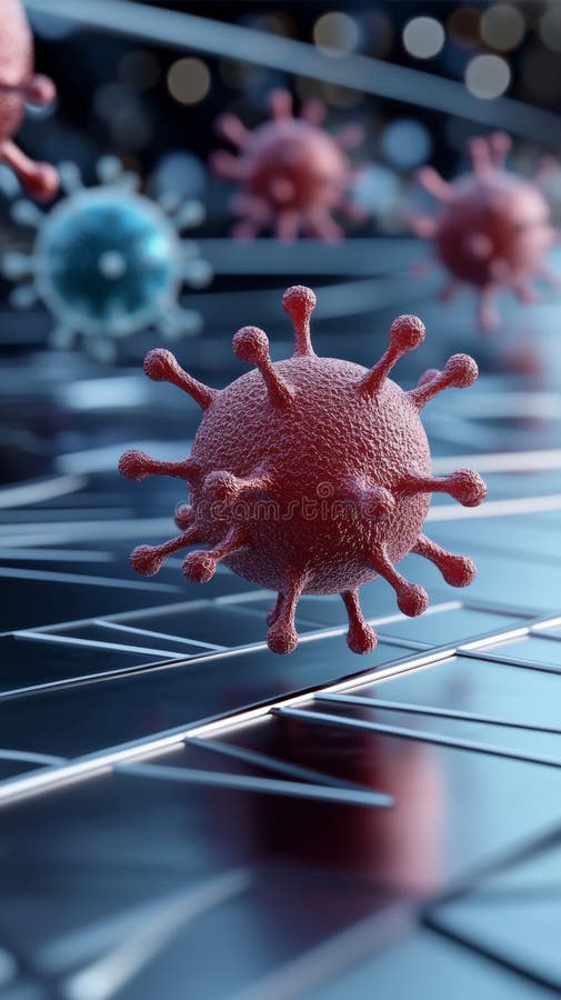 Virus Particles on a Digital Surface Illustrating the Impact of ...