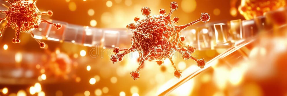 Virus Particles Observed Under Microscope Display Intricate Structures ...