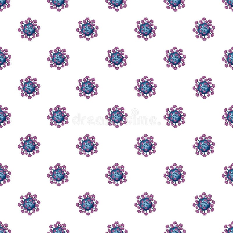 Virus pattern stock vector. Illustration of cell, medical - 96548543