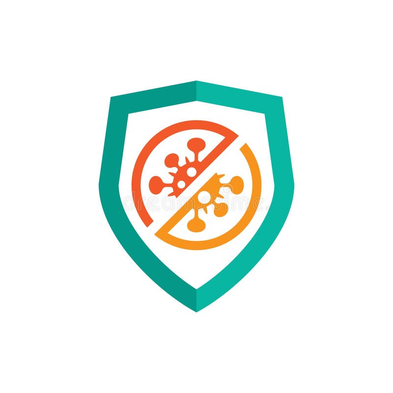 Virus protection logo images illustration