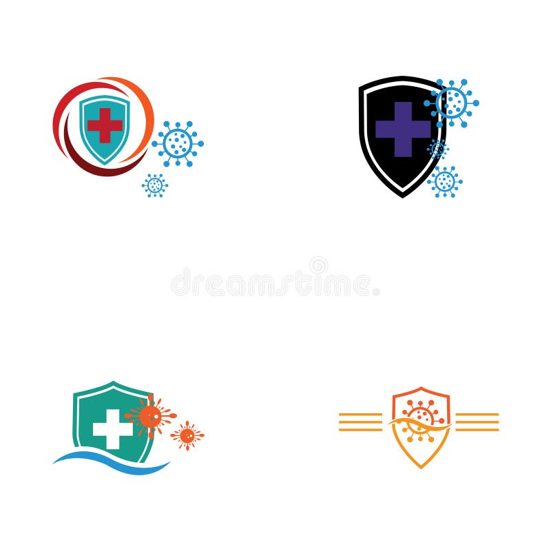 Virus Protection Logo Images Illustration Design Stock Vector ...