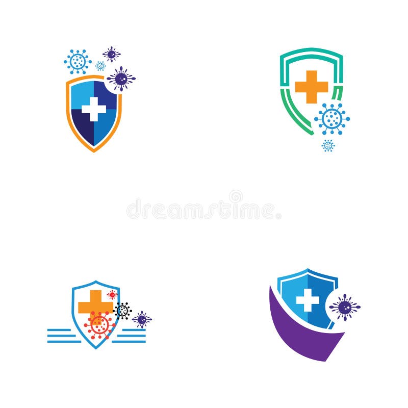 Virus Protection Logo Images Illustration Design Stock Vector ...