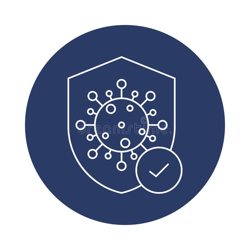 Virus, Protection, Shield, Covid, Virus Protection Icon Stock Vector ...