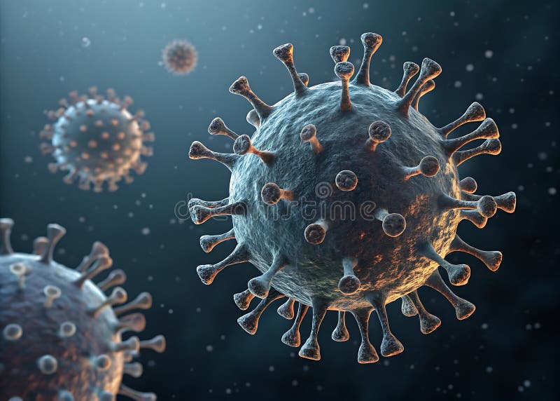 Virus, a Realistic 3D Visualization of the Coronavirus Molecule ...