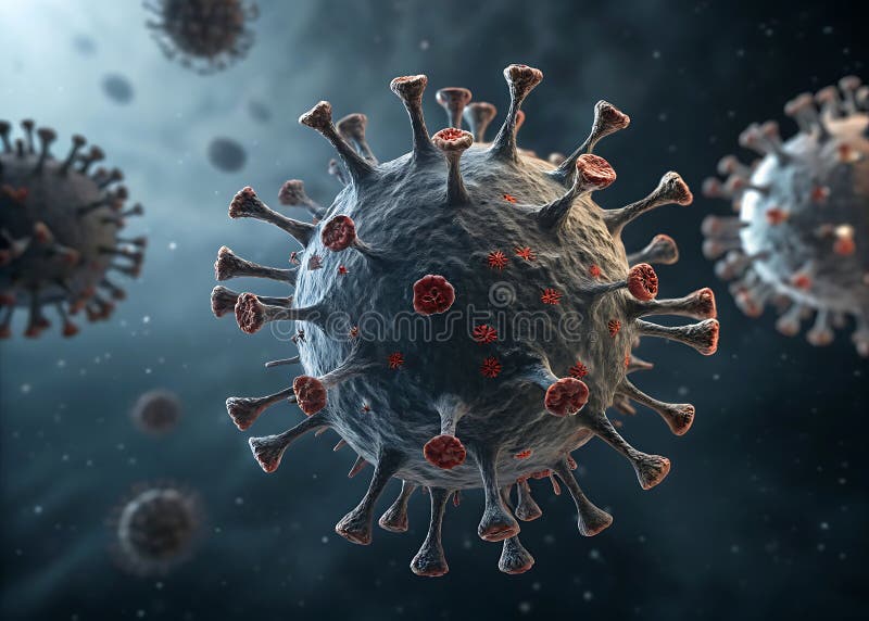 Virus, a Realistic 3D Visualization of the Coronavirus Molecule ...