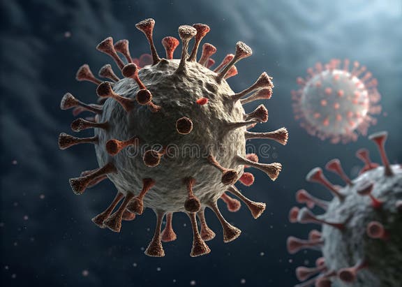 Virus, a Realistic 3D Visualization of the Coronavirus Molecule ...
