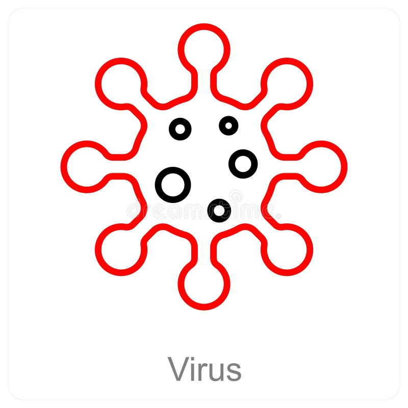 Virus stock vector. Illustration of biology, medical - 339061275