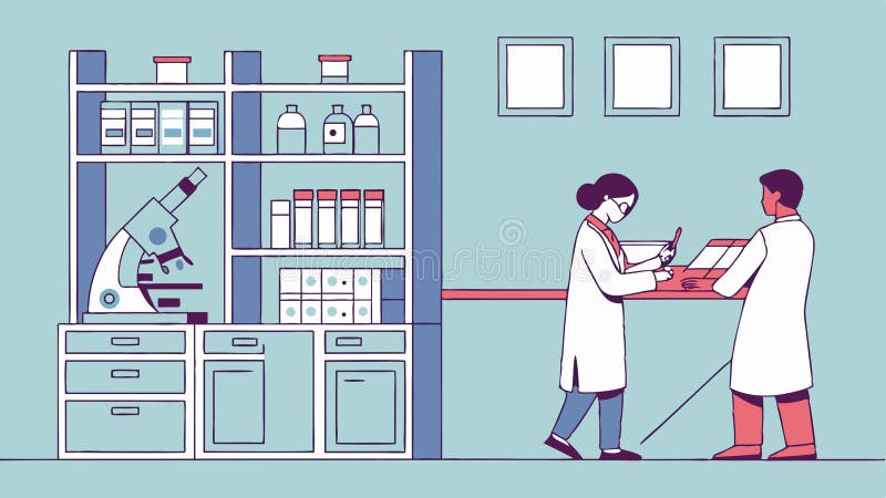 Virus Research Lab, Scientists at Work, Medical Science, Vector Design ...