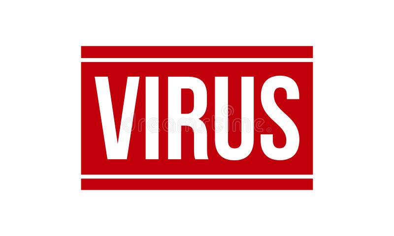 Virus Rubber Stamp. Red Virus Rubber Grunge Stamp Seal Vector ...