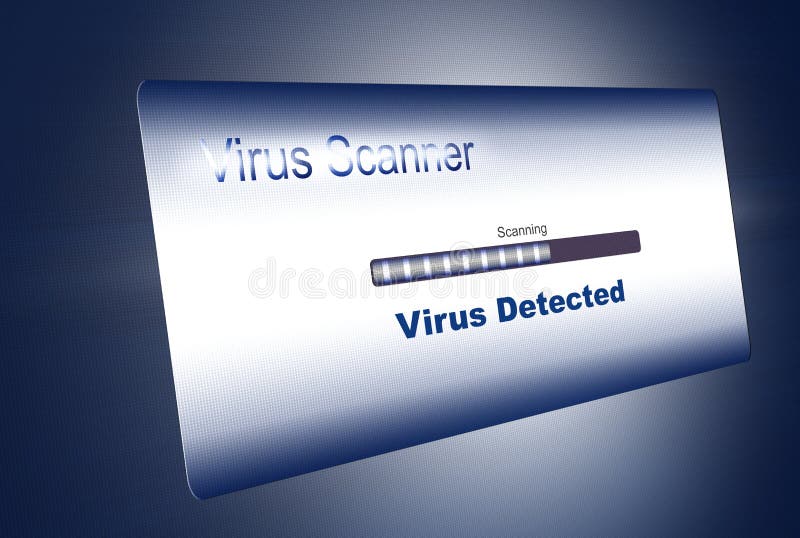 Virus scan stock illustration. Illustration of defense - 33213653