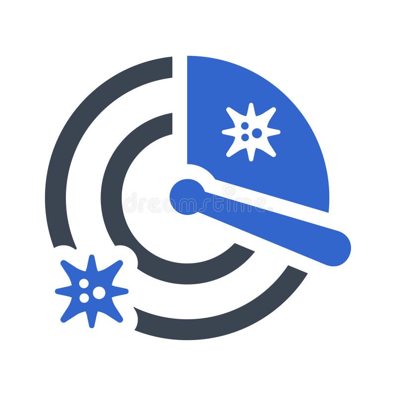 Virus scan icon stock vector. Illustration of scan, bacteria - 351613067
