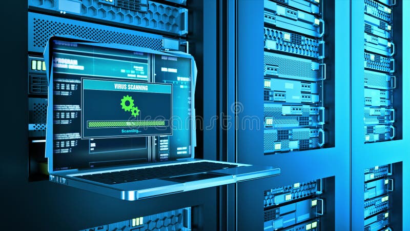 Virus Scanning You are Protected Warning Error Alert Text on Computer ...