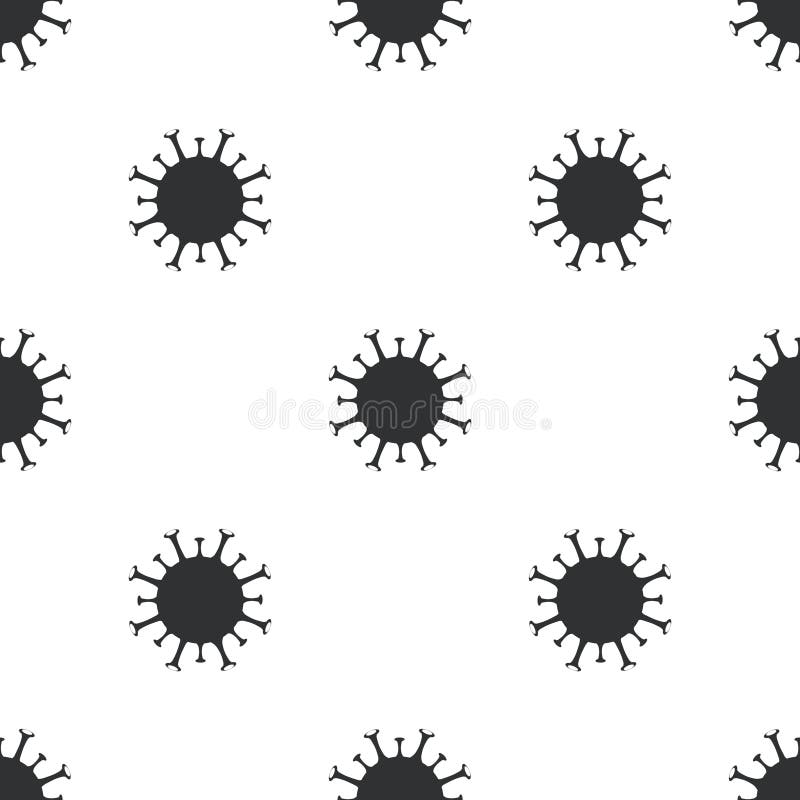 Virus Seamless Background. Coronavirus Pandemic Pattern, Corona Virus ...