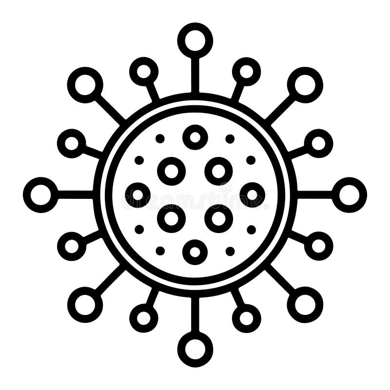 Virus Silhouette Vector Icon Design Stock Illustration - Illustration ...