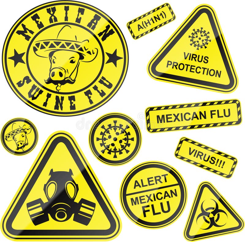 Virus stickers stock vector. Illustration of black, healthcare - 9251962