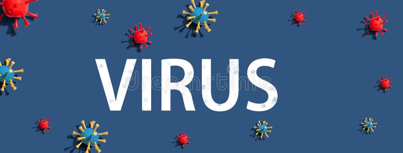 Virus Theme with Virus Craft Objects Stock Image - Image of quarantine ...
