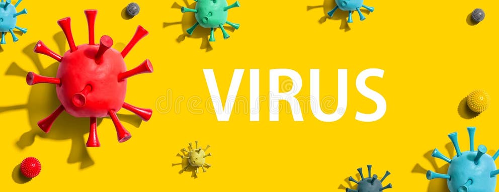 Virus Theme with Virus Craft Objects Stock Photo - Image of covid19 ...