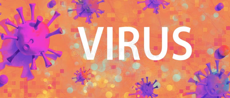 Virus Theme with Viral Objects Stock Photo - Image of epidemic ...