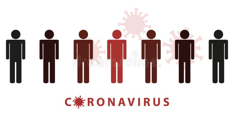 Virus Transmission Risk of Infection Pictogram Stock Vector ...