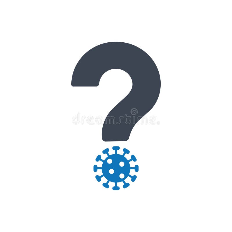 Virus Uncertainty Question Icon Stock Vector - Illustration of ...