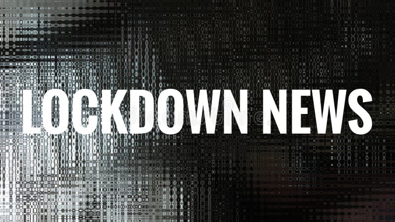 Virus Lockdown News Updates Header Page Banner Stock Illustration ...