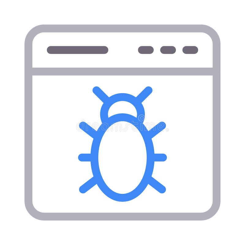 Virus Colour Line Vector Icon Stock Vector - Illustration of colour ...