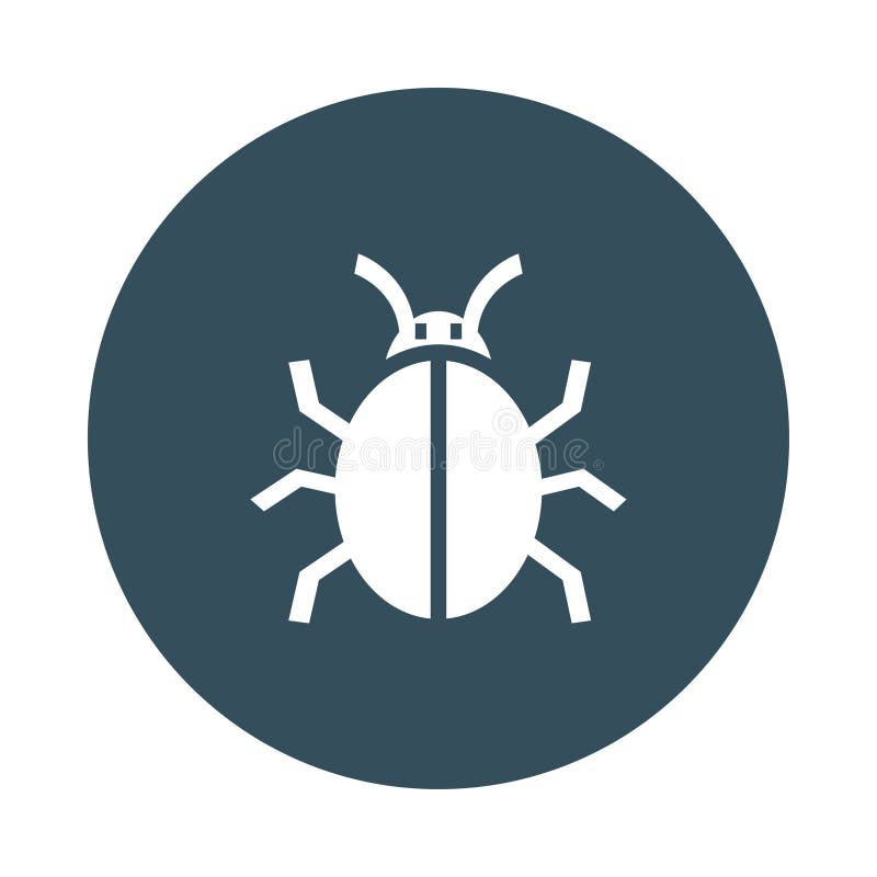 Virus Glyph Flat Vector Icon Stock Illustration - Illustration of flat ...