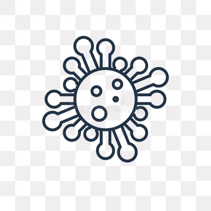 Virus Vector Icon Isolated on Transparent Background, Virus Tra Stock ...
