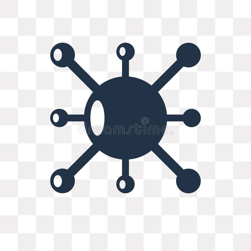 Virus Vector Icon Isolated on Transparent Background, Virus Tra Stock ...