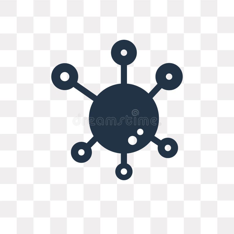 Virus Vector Icon Isolated on Transparent Background, Virus Tra Stock ...