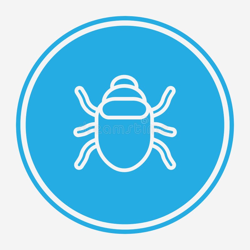 Virus Vector Icon Sign Symbol Stock Illustration - Illustration of ...