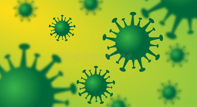 Virus Vector Illustration Corona Sars Cov Medical Background Stock ...