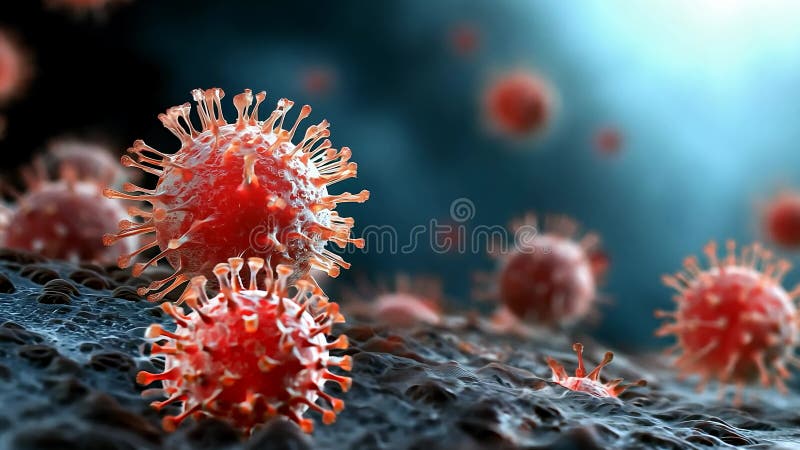 Virus Video: Microscopic of a Biological Entity, Revealing Structure ...