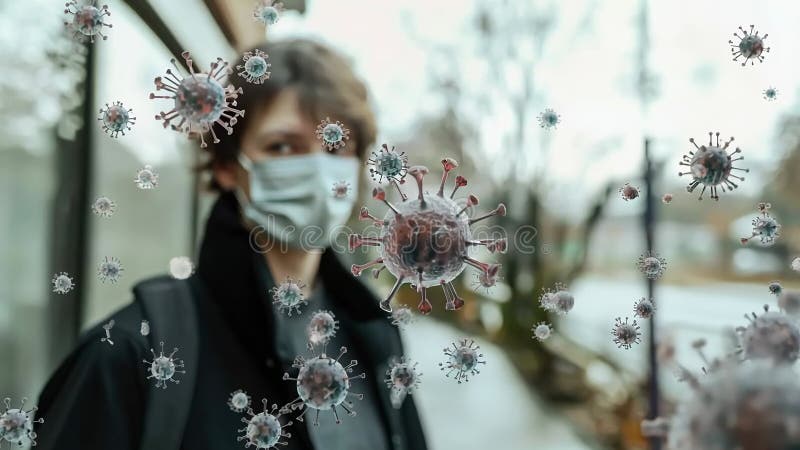 Virus Video: Microscopic of a Biological Entity, Revealing Structure ...