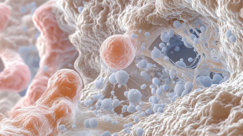 And Virus View of Bacteria Undergoing Cell Microscopic Division ...