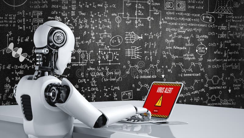 Virus Warning Alert on Computer Screen Detected Modish Cyber Threat ...