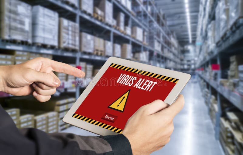 Virus Warning Alert on Computer Screen Detected Modish Cyber Threat ...