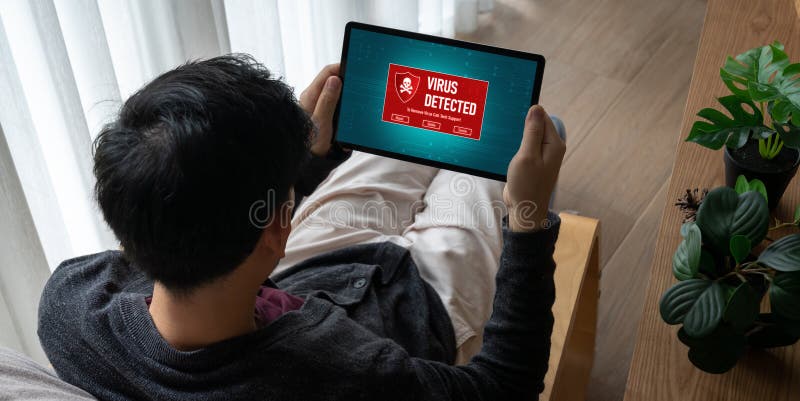Virus Warning Alert on Computer Screen Detected Modish Cyber Threat ...