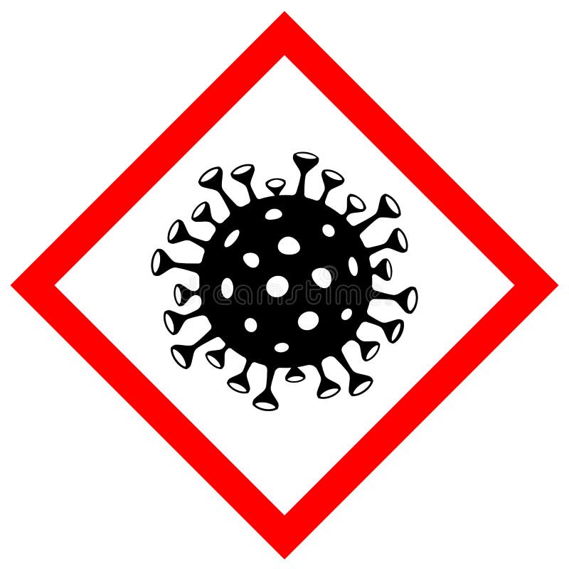 Virus warning sign stock vector. Illustration of biohazard - 267016057