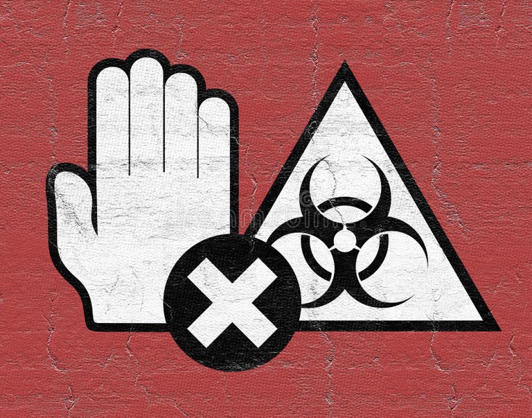 Virus zone stock illustration. Illustration of danger - 97407783