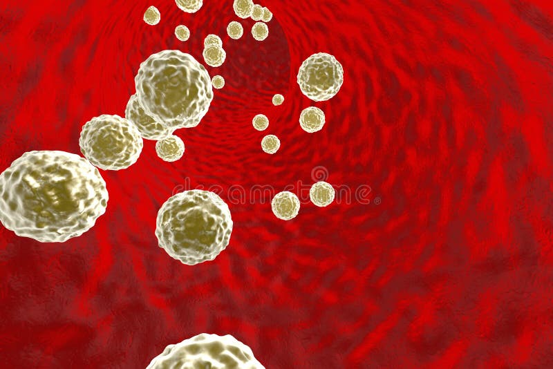 Viruses in Blood. Generalized Viral Infection Stock Illustration ...