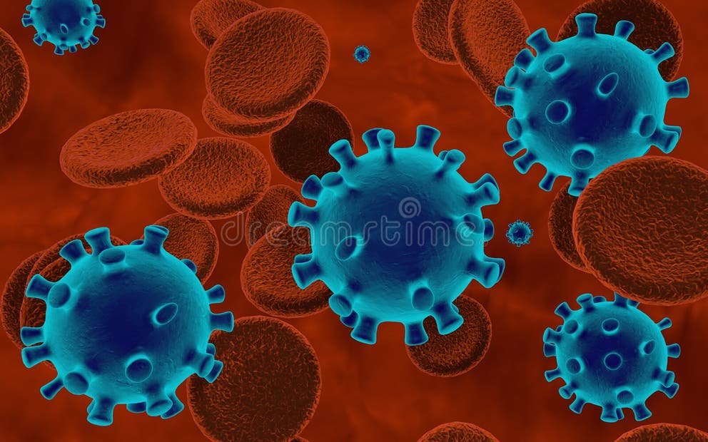 Viruses in Blood, Systemic Infection Stock Illustration - Illustration ...