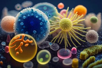 Viruses, Germs and Bacteria, Types of Microorganisms Under Microscopic ...