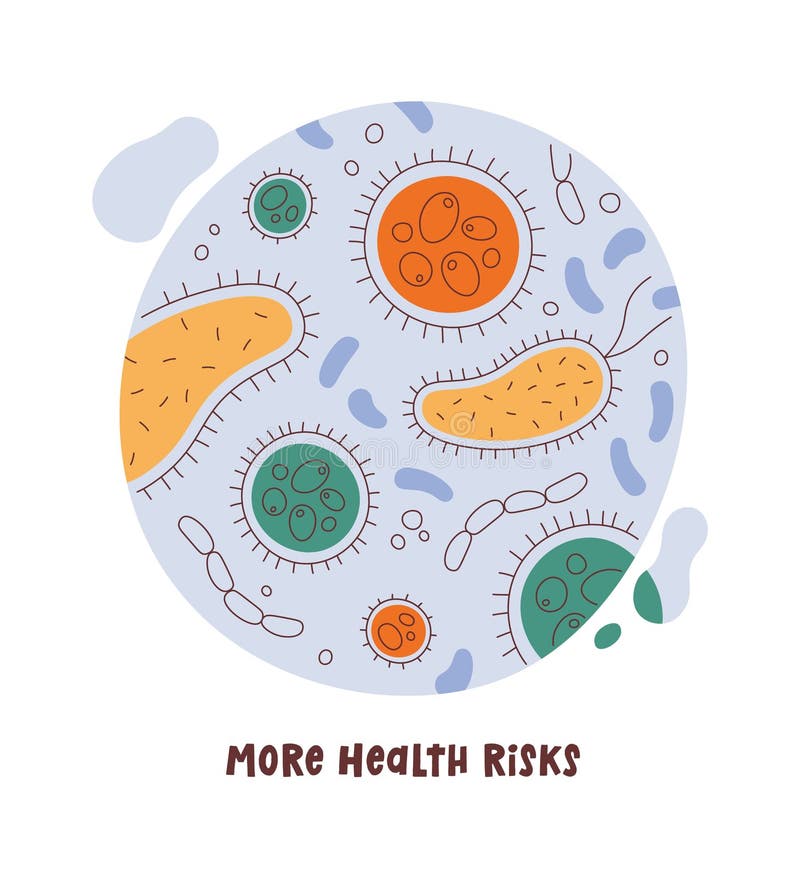 Viruses Health Risks stock vector. Illustration of medicine - 277935236