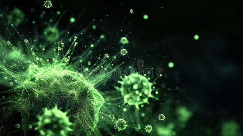Viruses Invade Healthy Cells in a Detailed Microscopic View of Cellular ...