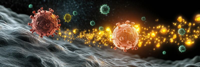 Viruses Invading Cells during Microscopic Interactions in a Continuous ...