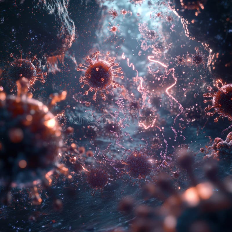 Viruses Invading Human Cells in a Microscopic Environment with ...