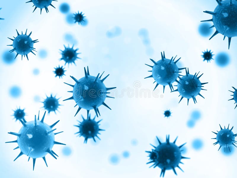 Viruses Pathogenic Microbes and Bacteria Under Microscope 3d ...