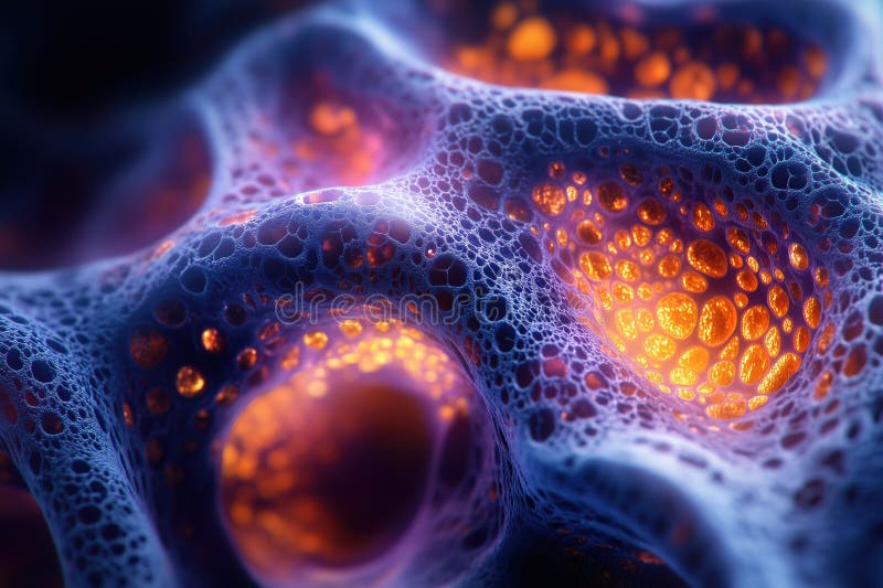 Viruses Under Microscope. Bacteria Molecules. Study of Virus Pathogens ...